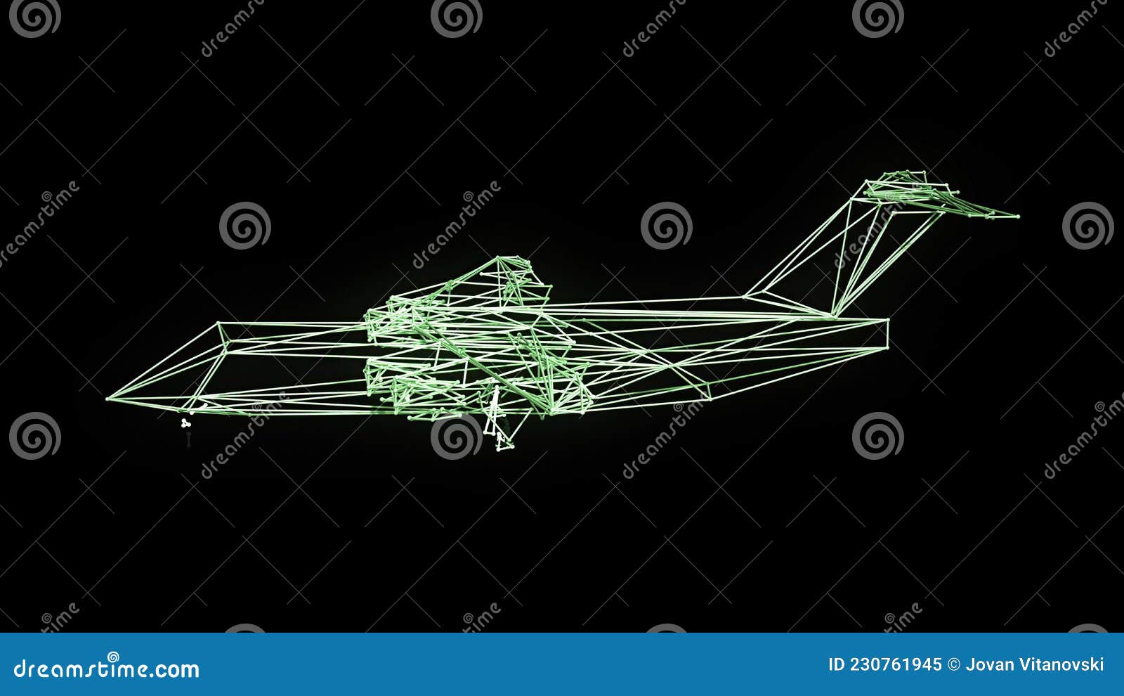 Technical Drawing of Airplane Design Being Drawn with Great Detail ...