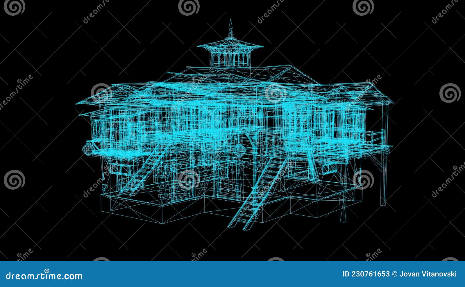 Technical Drawing of Floor Design Being Drawn with Great Detail Stock ...