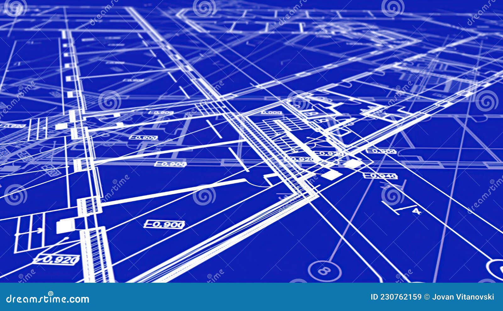 Technical Drawing of Floor Design Being Drawn with Great Detail Stock ...