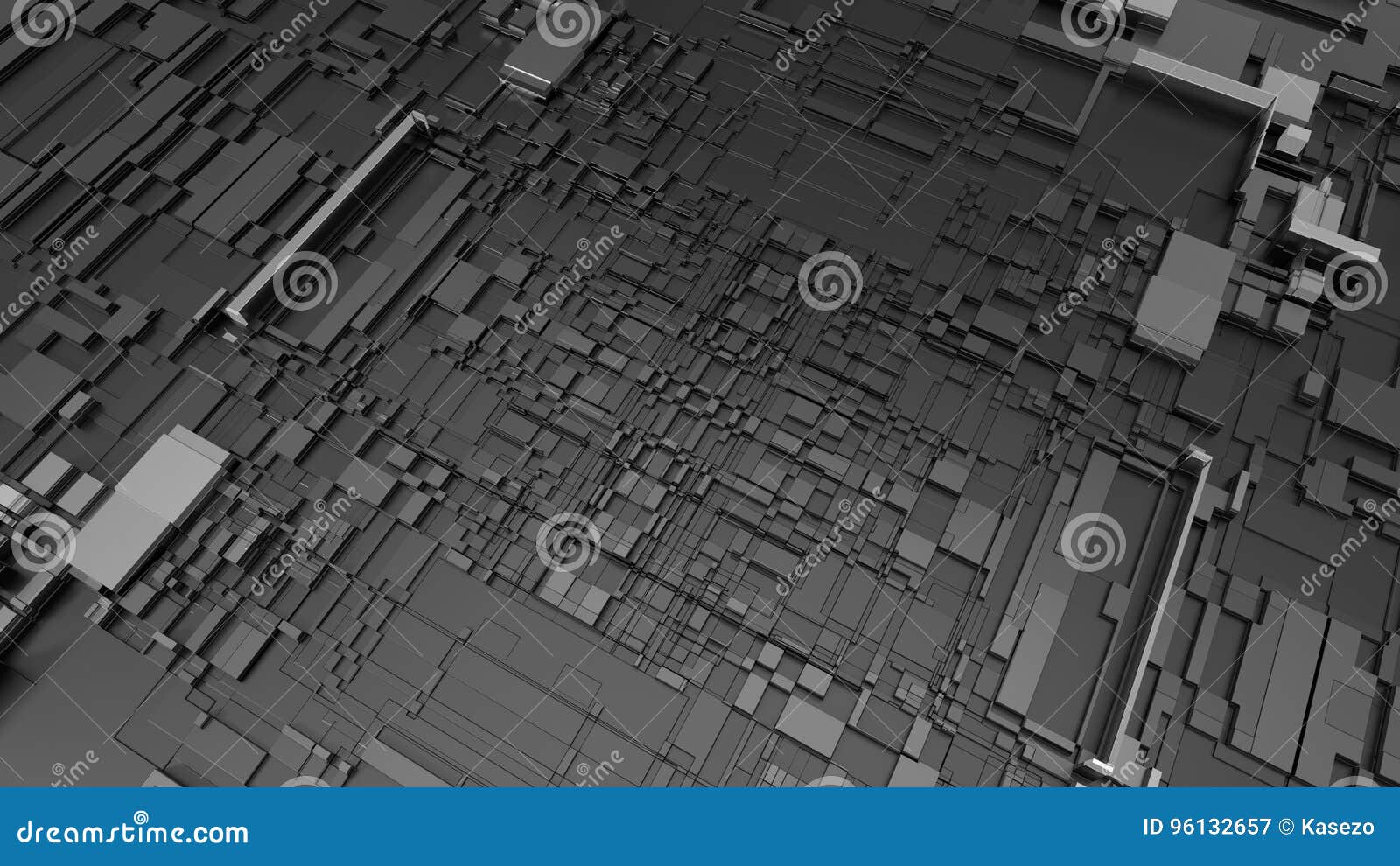 3d Illustration of Technological Surface Stock Illustration ...