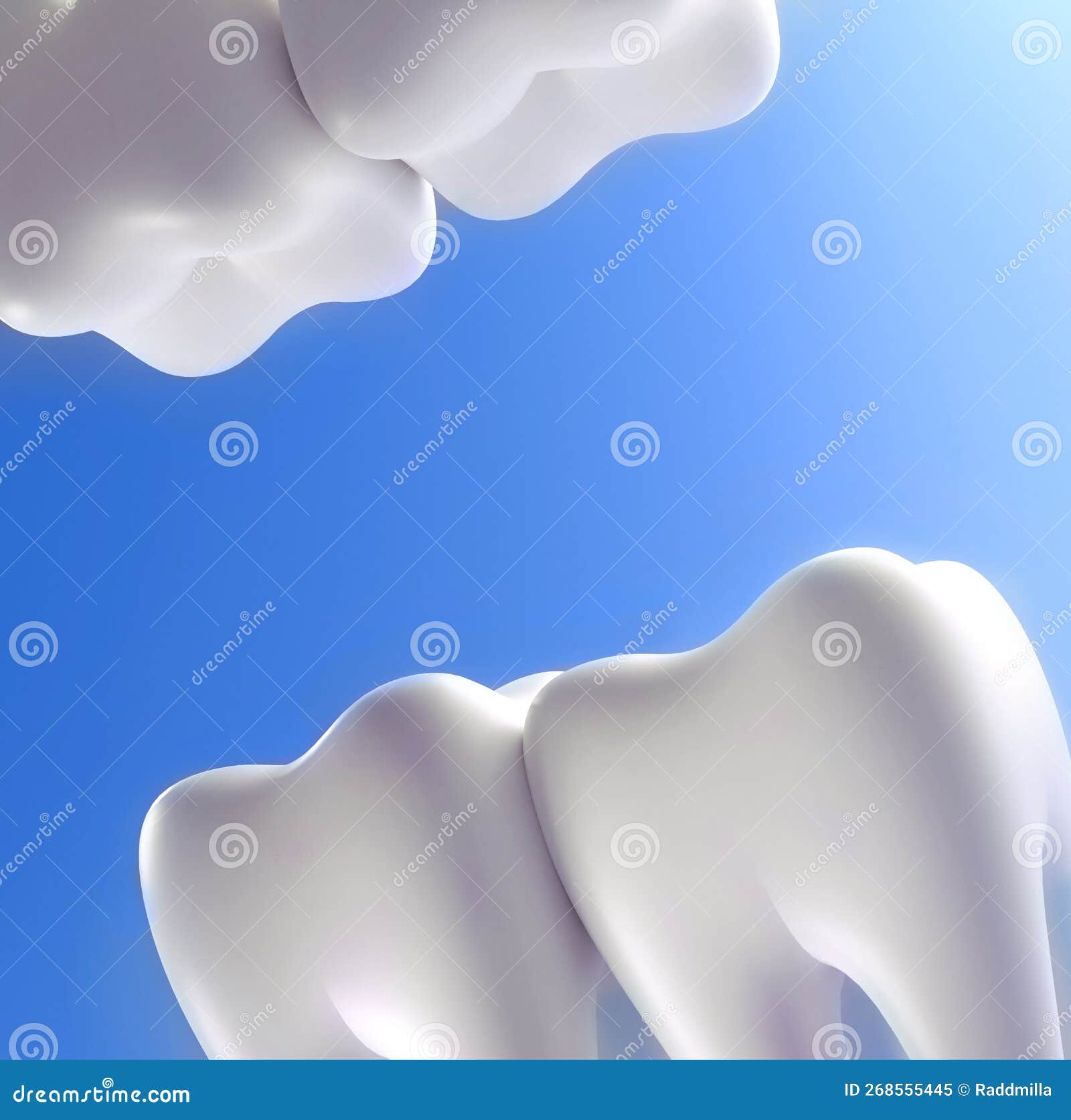 Teeth mockup close-up stock illustration. Illustration of close - 268555445