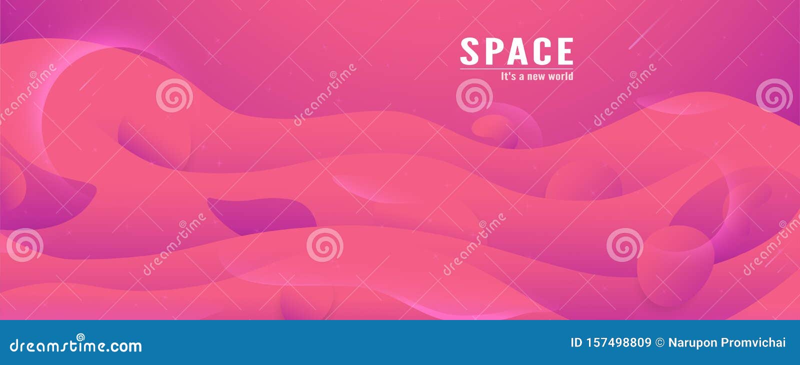 3D Illustration Template Design in Concept of Space in the Galaxy of ...