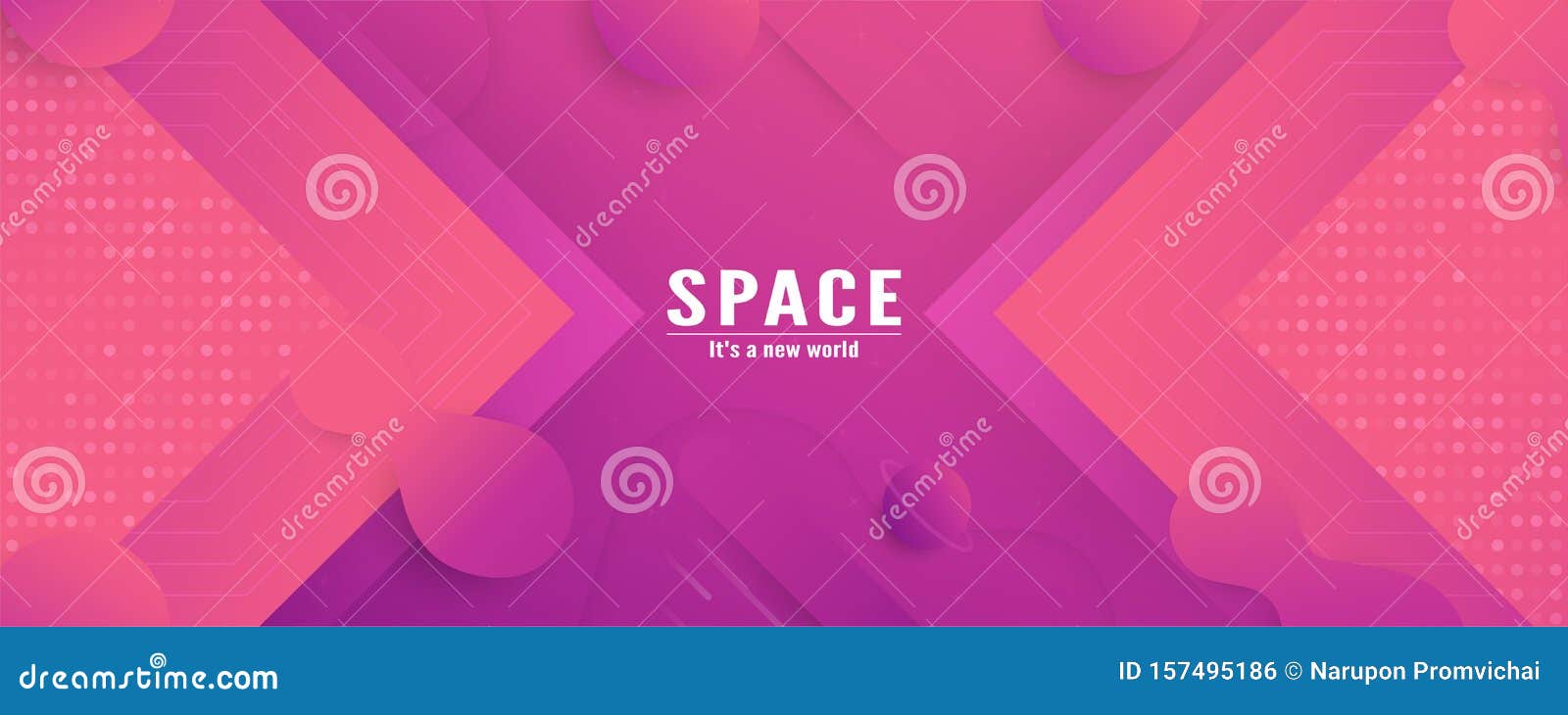 3D Illustration Template Design in Concept of Space in the Galaxy of ...