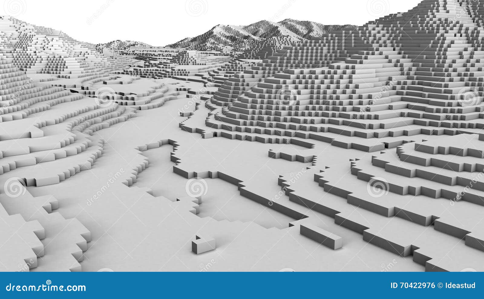3D Illustration Of Terrain Surface Structure | CartoonDealer.com #70422976