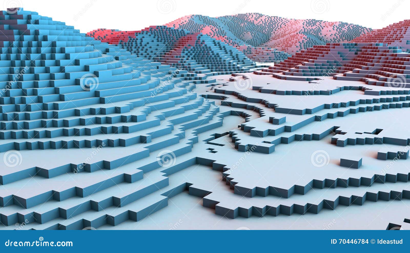 3D Illustration Of Terrain Surface Structure | CartoonDealer.com #70446784