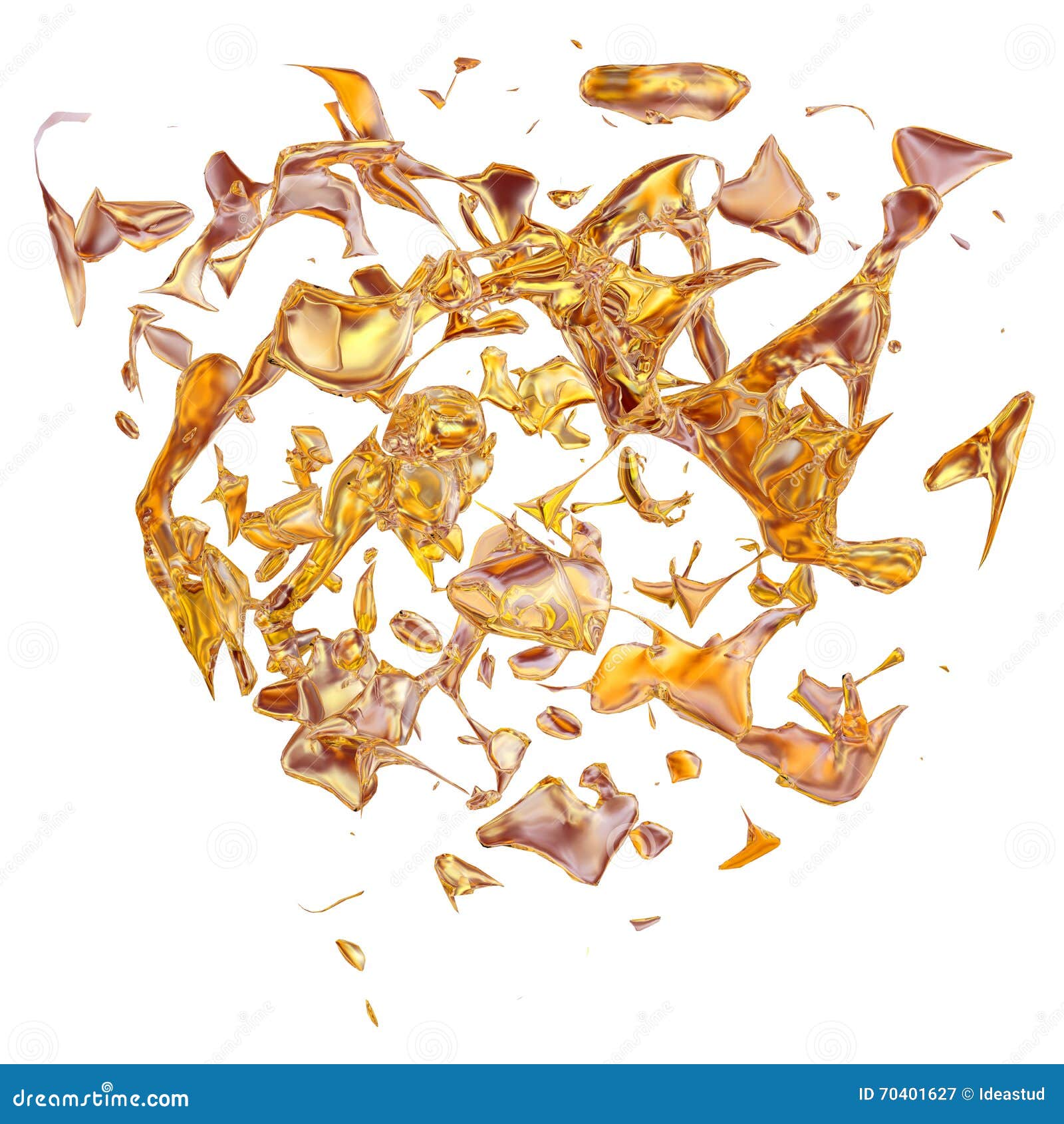 3D Illustration of Three-dimensional Chaotic Cstructure Stock ...