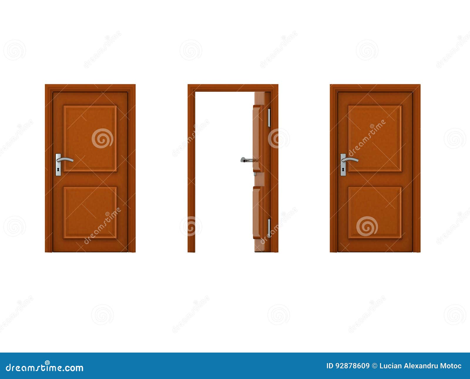 Three Doors, Question Marks Cartoon Vector | CartoonDealer.com #97606675