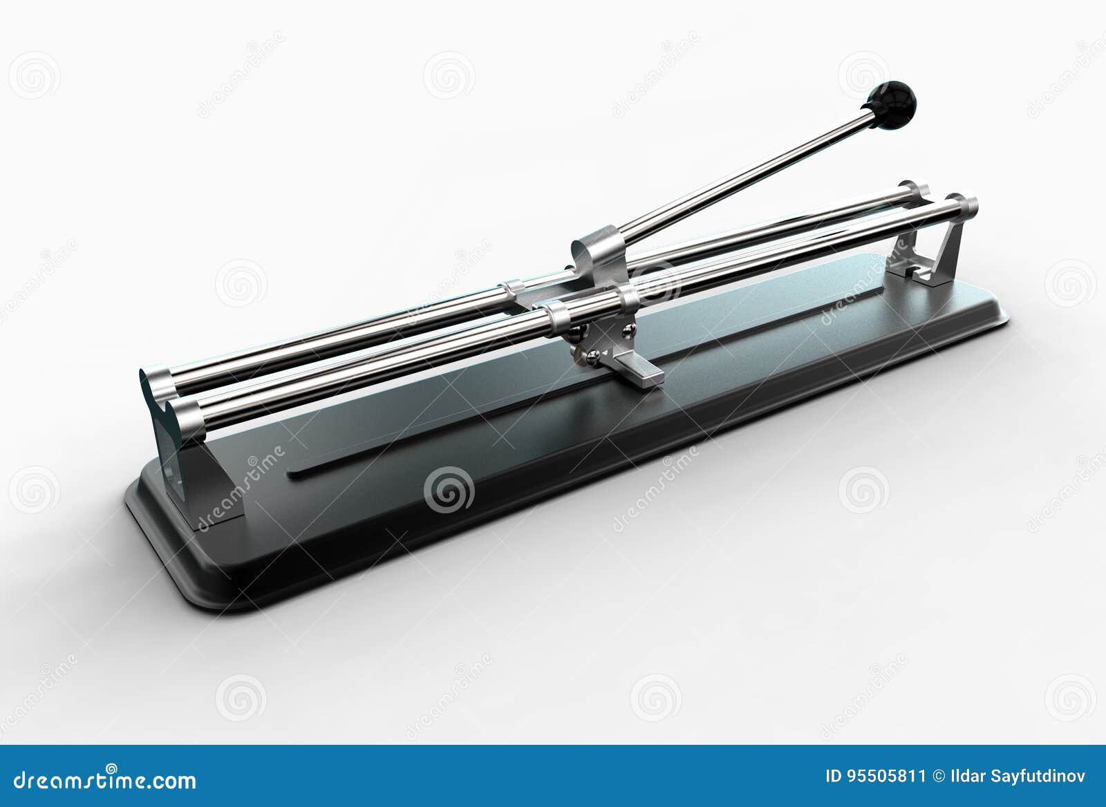 3D Illustration of Tile Cutter Stock Illustration - Illustration of ...