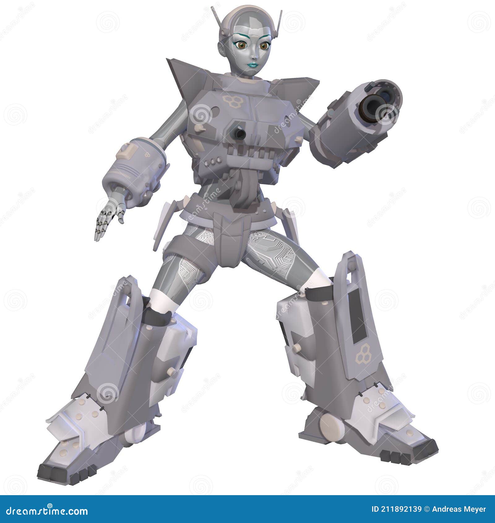 Toon fantasy robot stock illustration. Illustration of intelligence ...