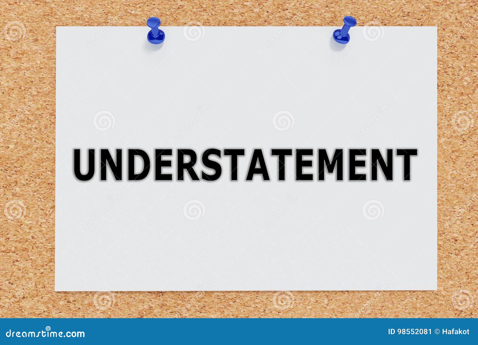 Understatement - Conversational Concept Stock Illustration ...