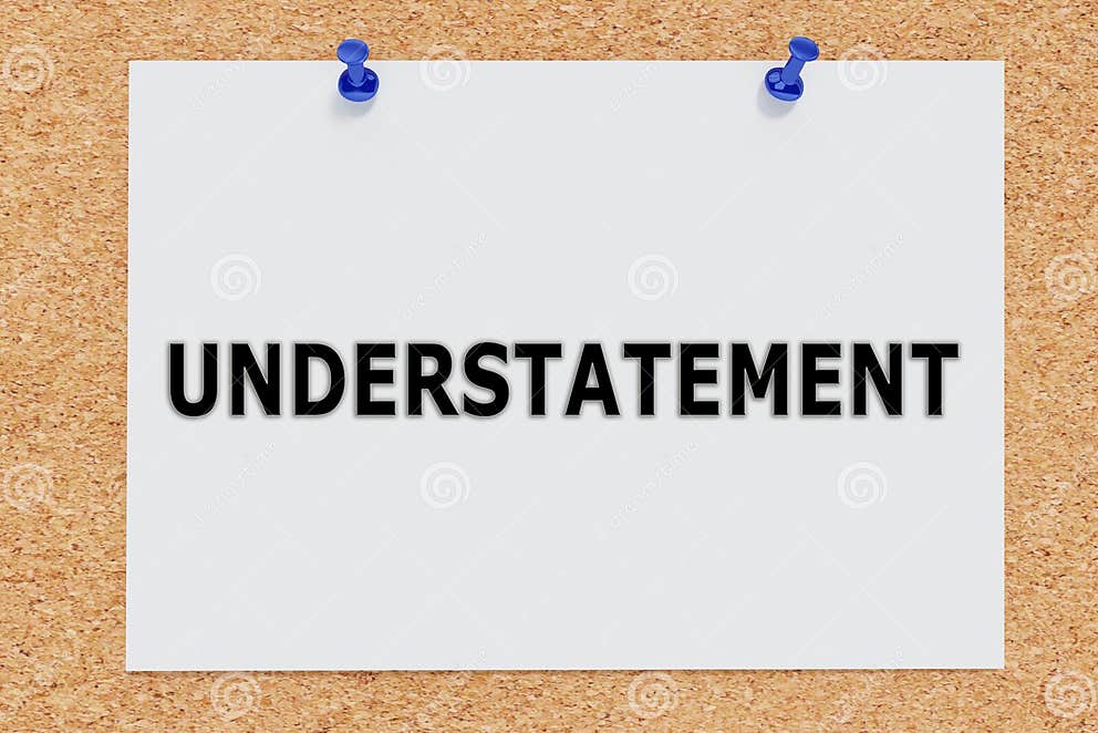 Understatement - Conversational Concept Stock Illustration ...