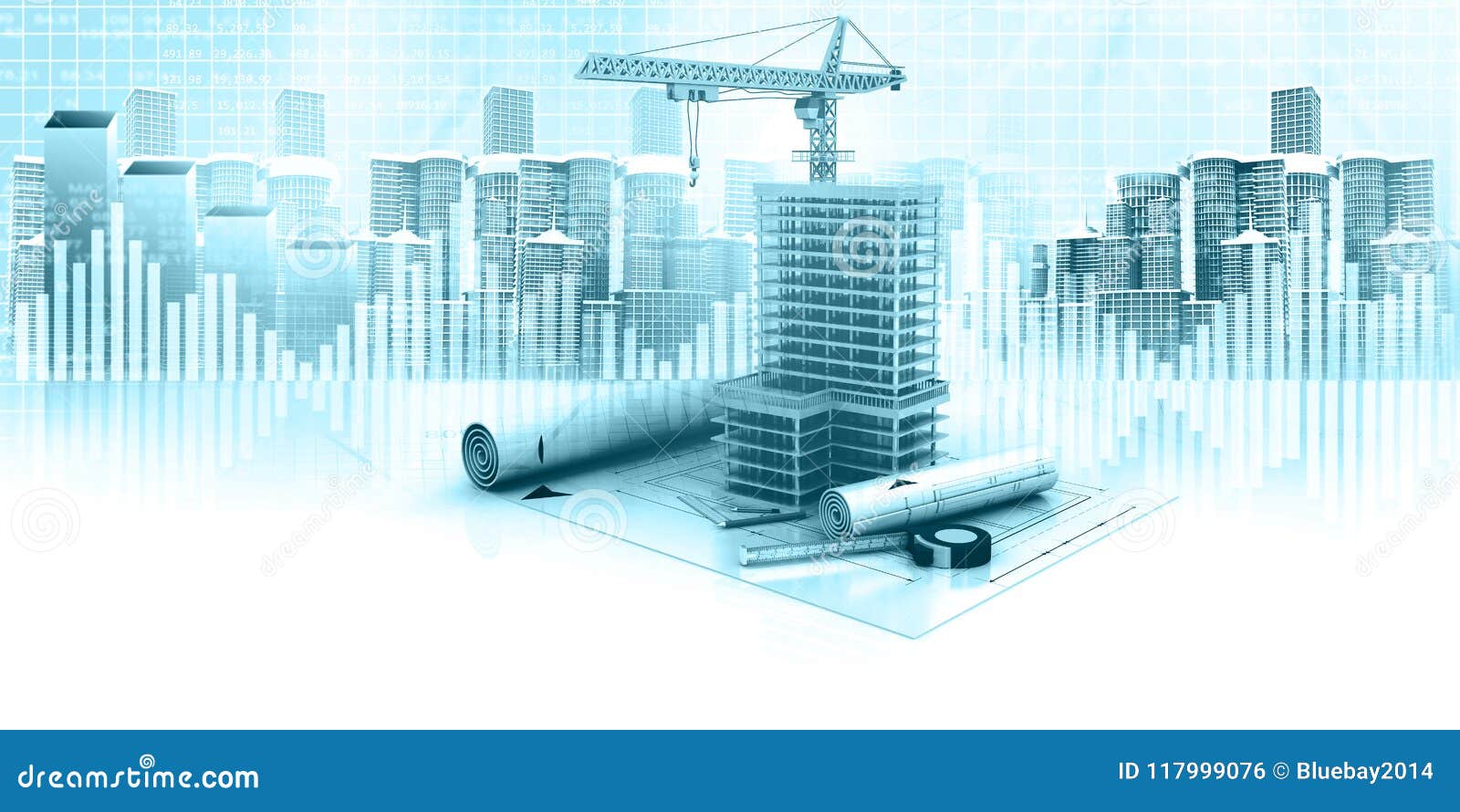 Urban construction concept stock illustration. Illustration of ...