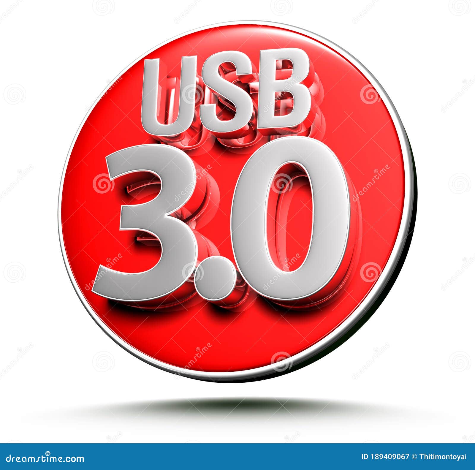 Signs Usb 3.0 3d. stock illustration. Illustration of promotion - 189409067