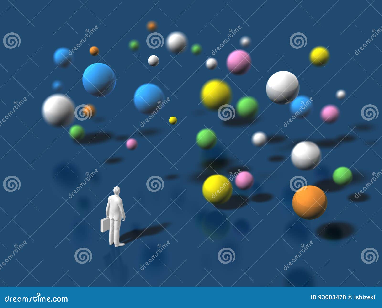 3D Illustration of Various Choice Stock Illustration - Illustration of ...