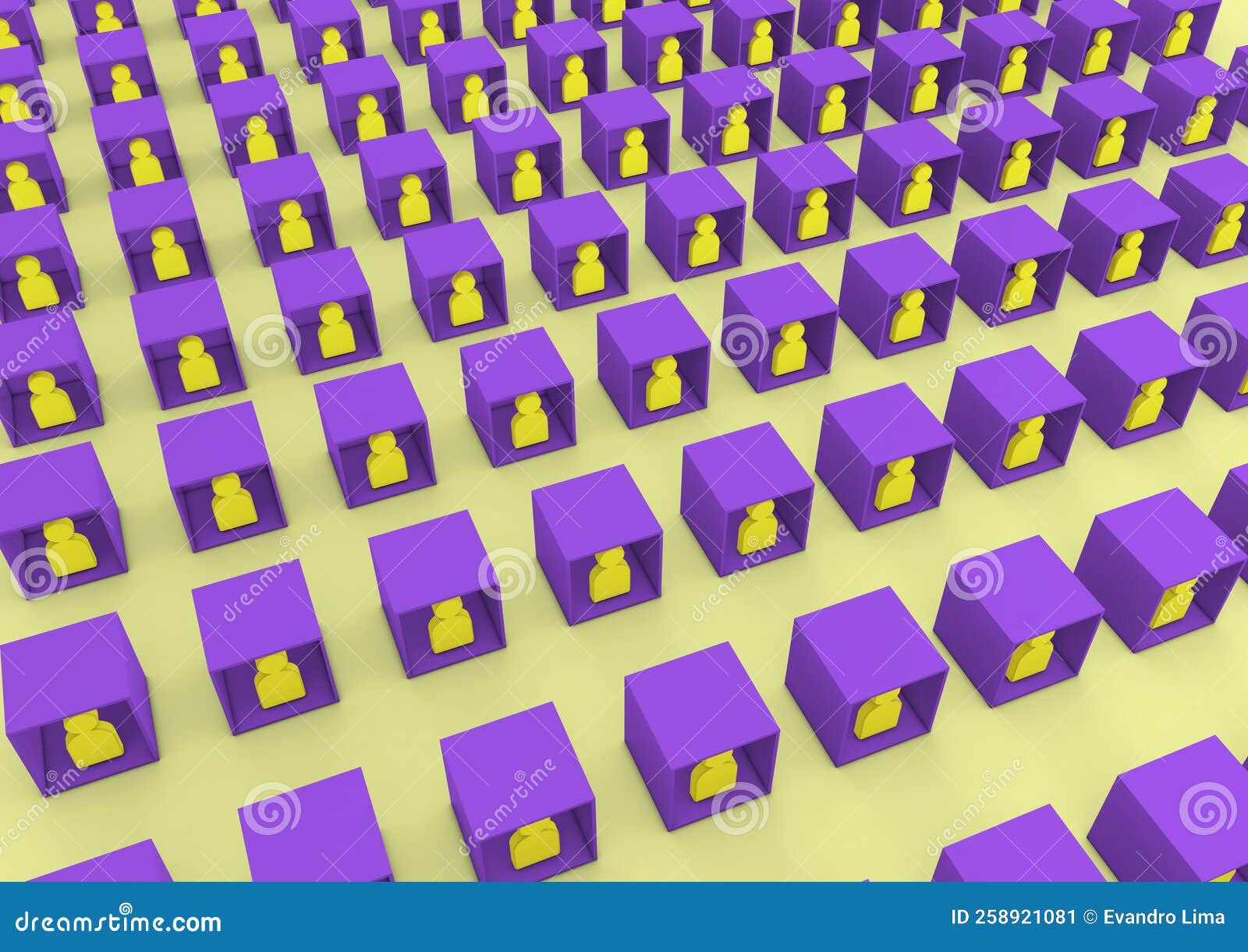 3D Illustration of Various Collaborators or Students Teaming Inside ...