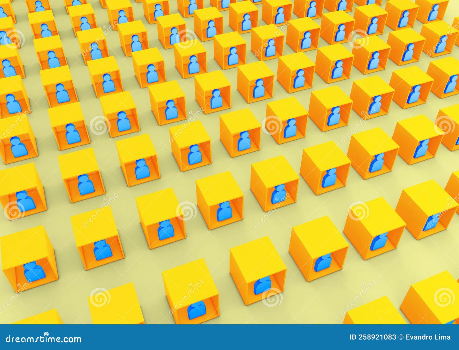 3D Illustration of Various Collaborators or Students Teaming Inside ...