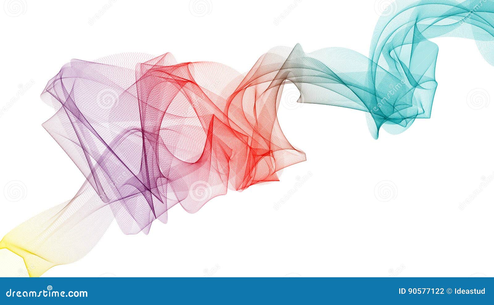 3d Illustration of Veil on the Wind Stock Illustration - Illustration ...