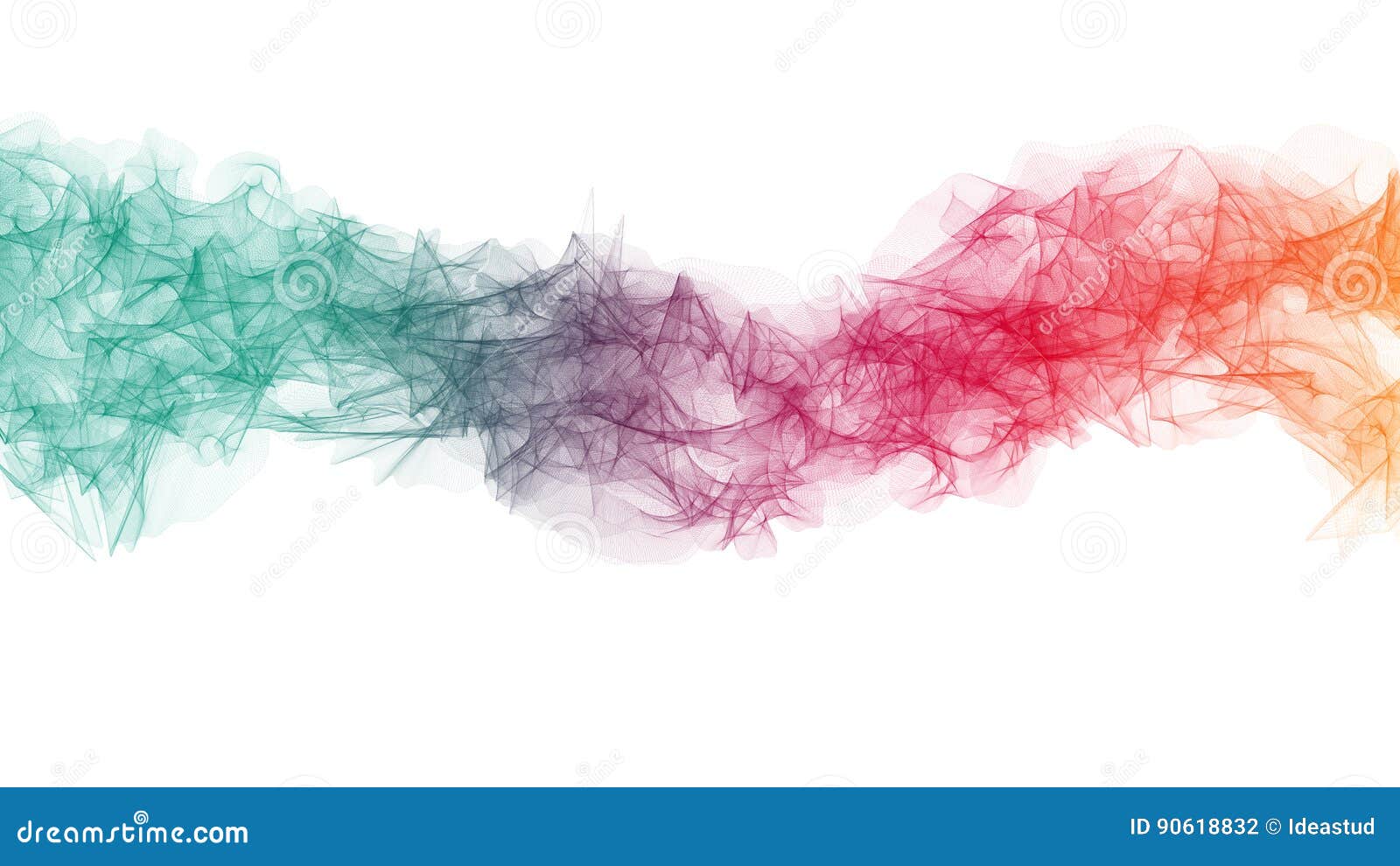 3D Illustration of Veil on the Wind Stock Illustration - Illustration ...