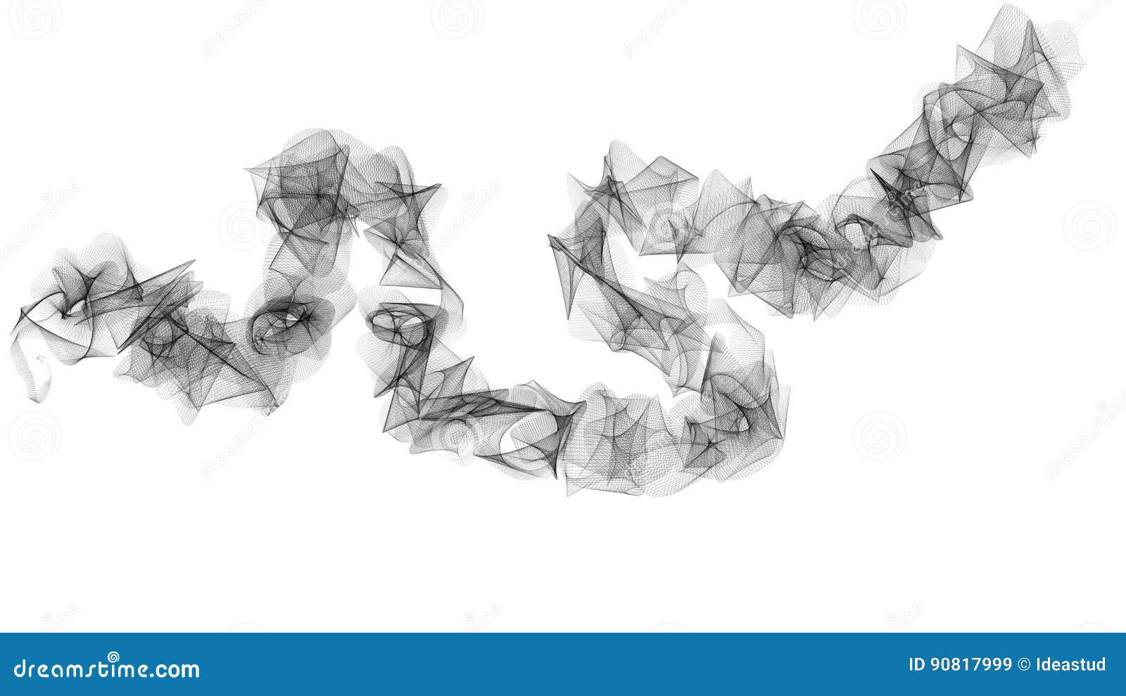 3d Illustration of Veil on the Wind Stock Illustration - Illustration ...