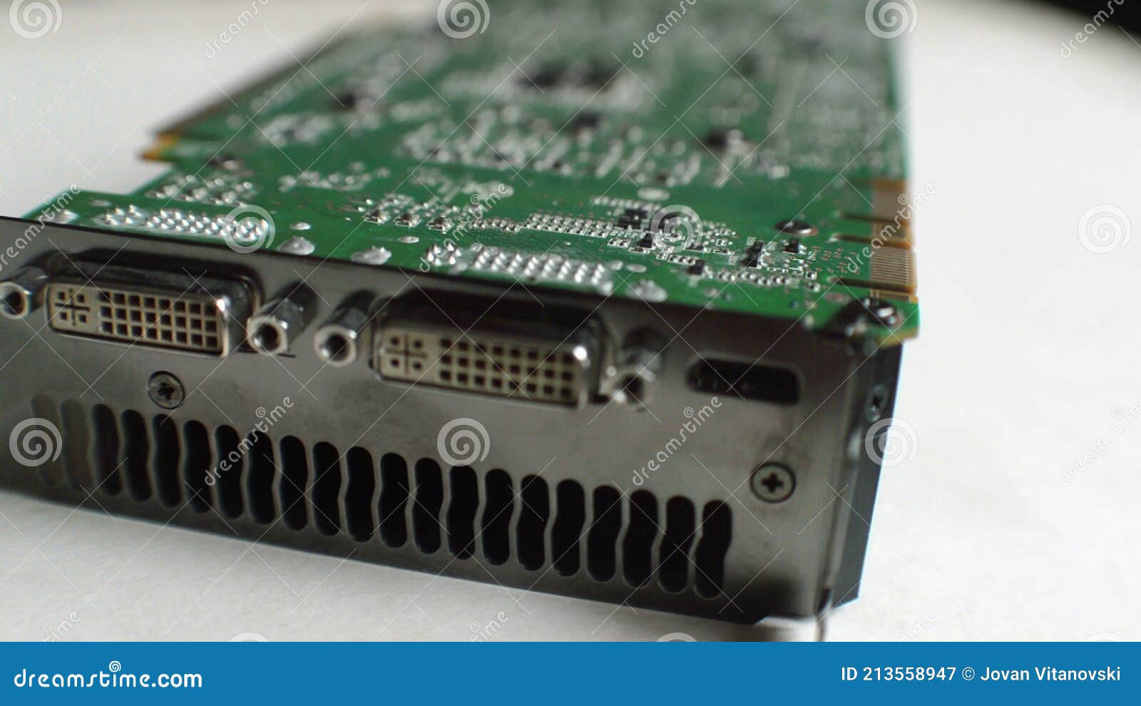 Video Card in Modern Workstation Computer Stock Image - Image of unit ...