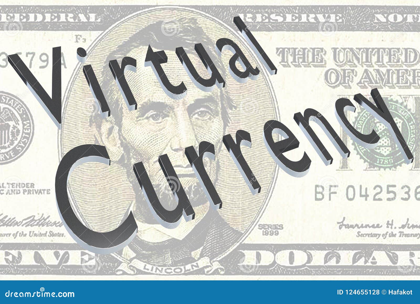 Virtual Currency concept stock illustration. Illustration of bank ...