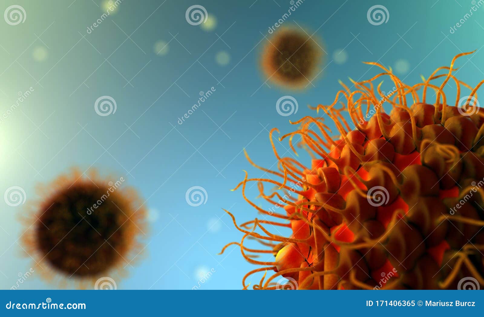 Viruses that Cause Infection of the Body Stock Illustration ...