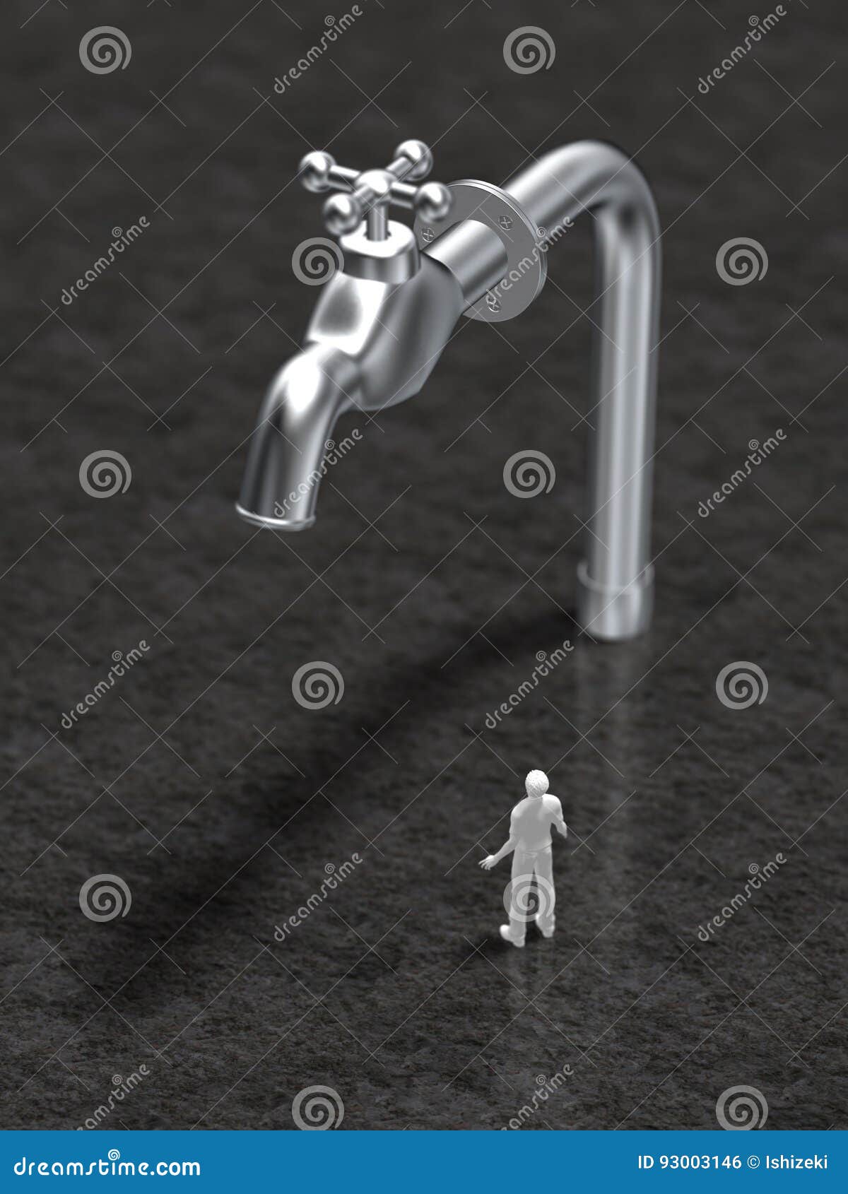 3D Illustration of Water Supply Stock Illustration - Illustration of ...