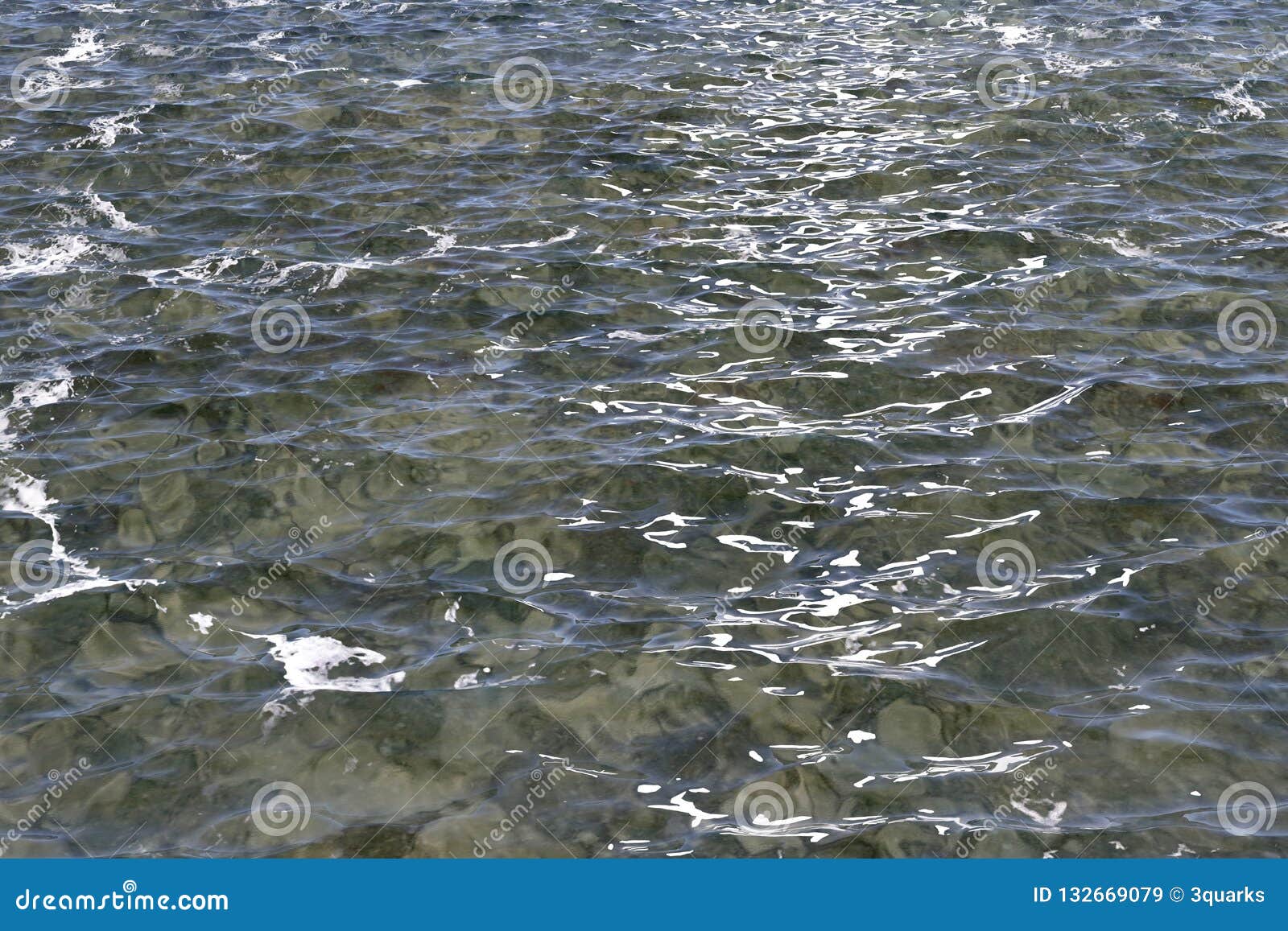 3D Illustration of a Water Surface Stock Illustration - Illustration of ...