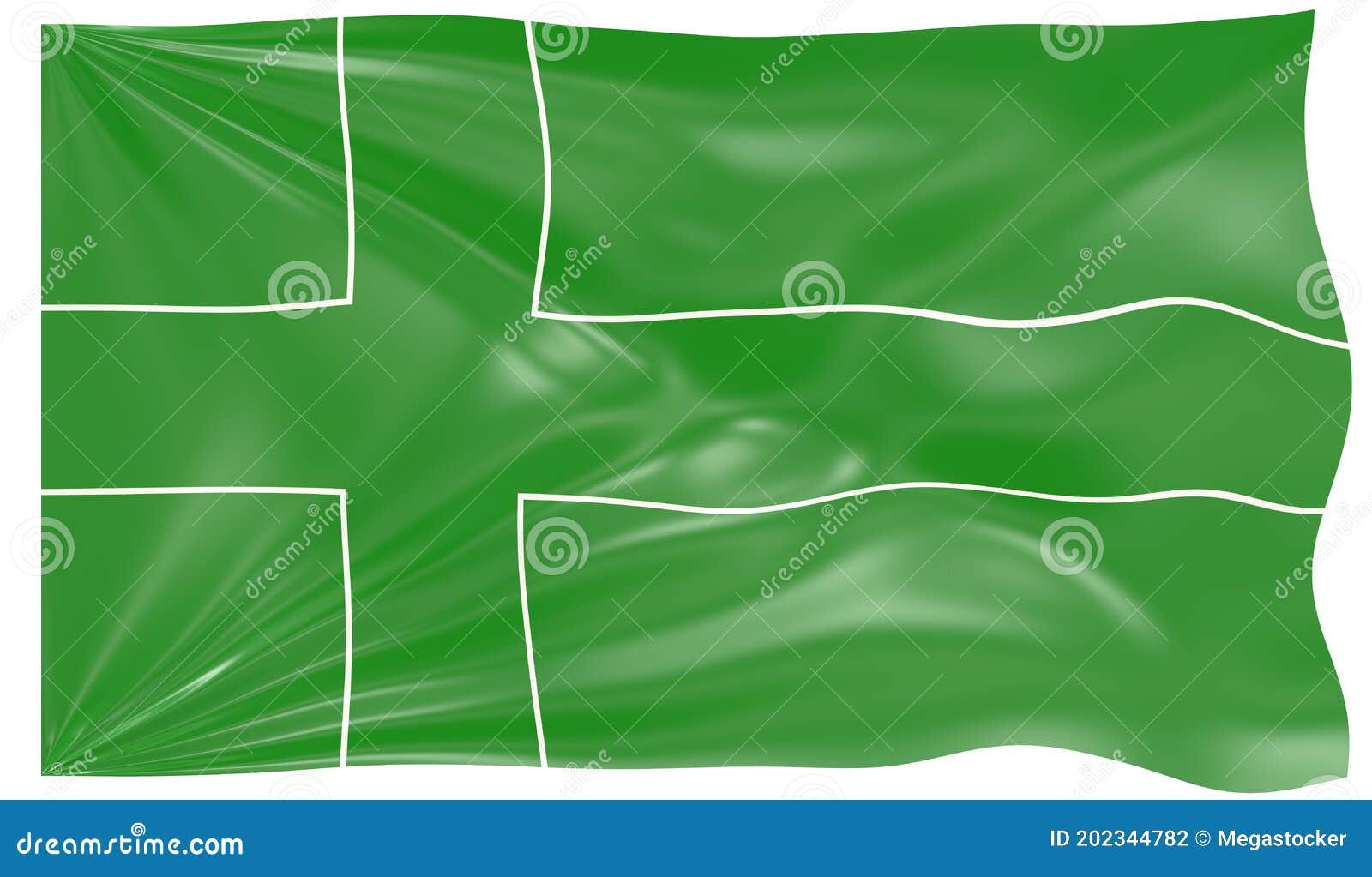 3d Illustration of a Waving Flag of Ladonia Stock Illustration ...