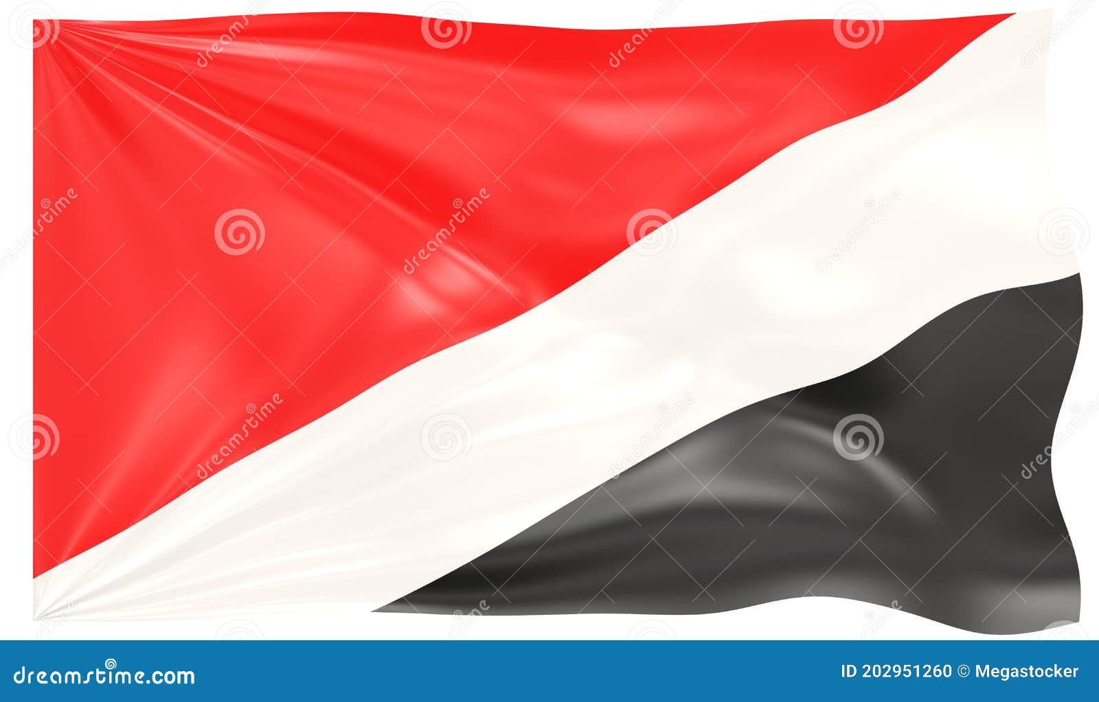 3d Illustration of a Waving Flag of Sealand Stock Illustration ...