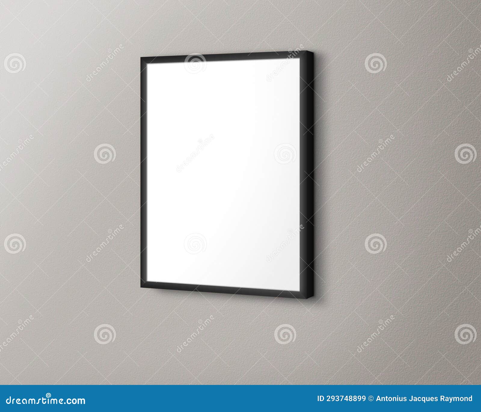 3d Illustration of White Blank Rectangular Vertical Light Signboard ...