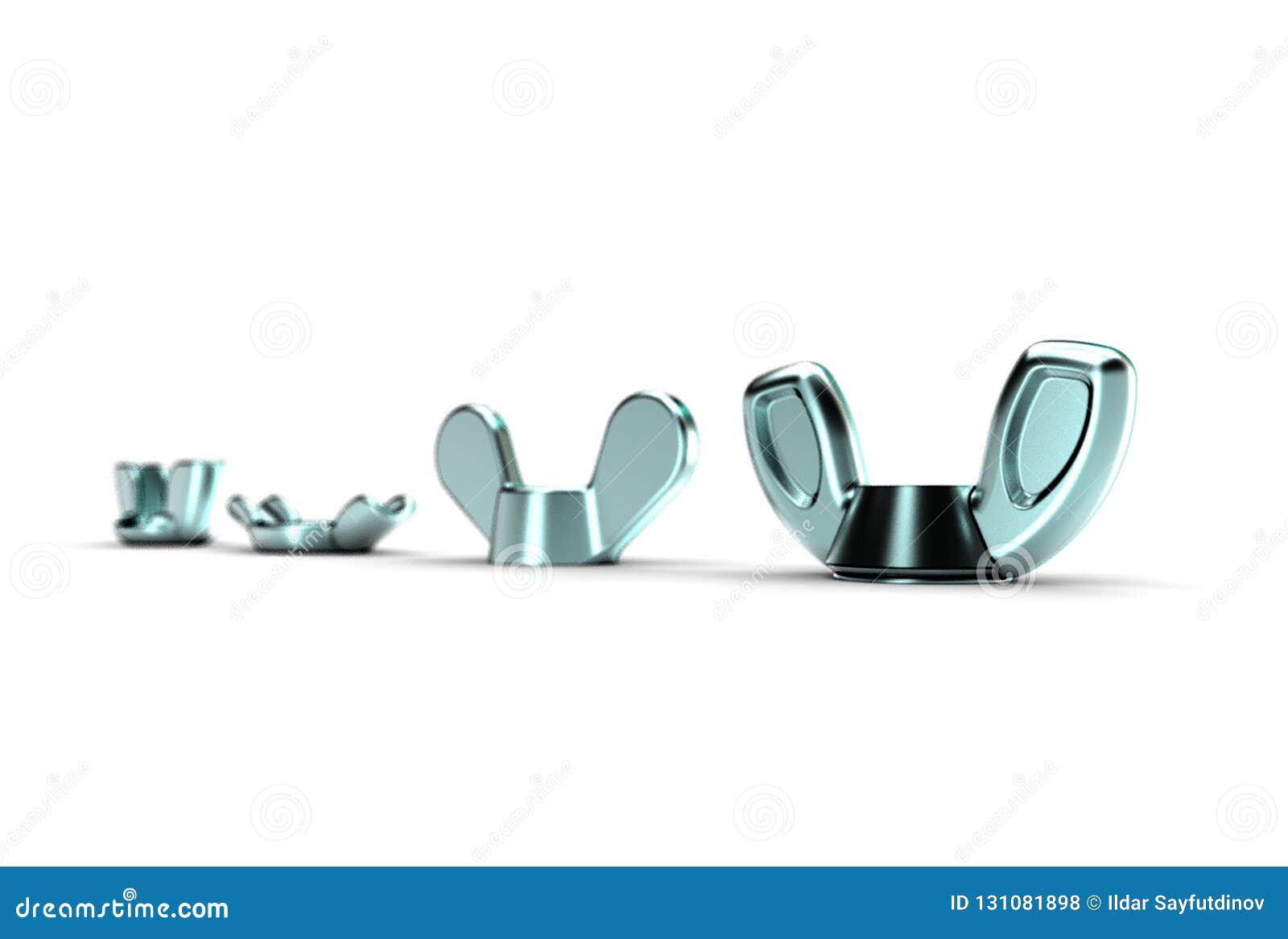 Wing Nuts | Technical Drawing | Vector Wingnut Illustration | Isometric ...
