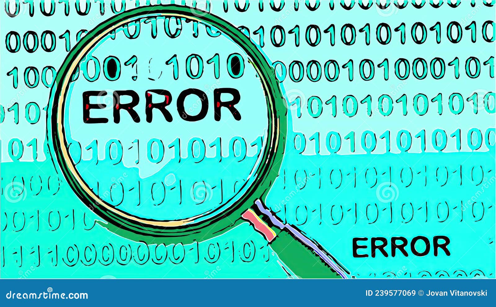 Word error in comic style stock illustration. Illustration of display ...