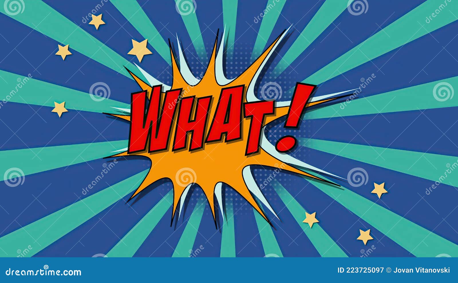 Word what in Comics Style stock illustration. Illustration of chroma ...