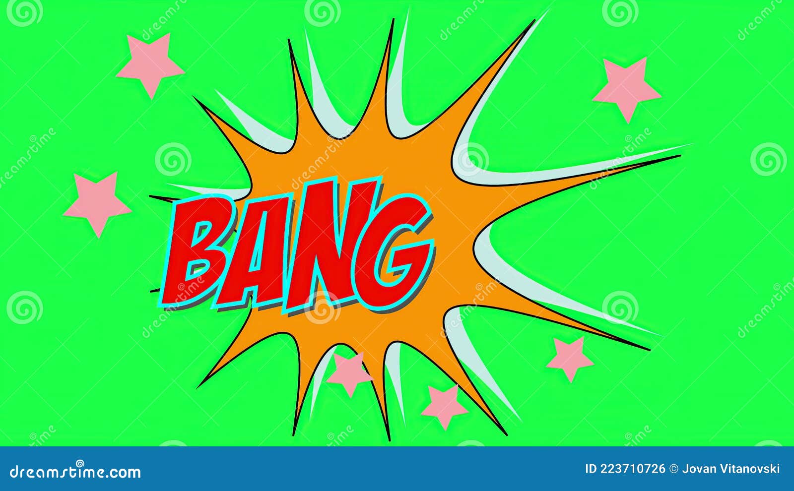 Words Bang in Comics Style stock illustration. Illustration of book ...
