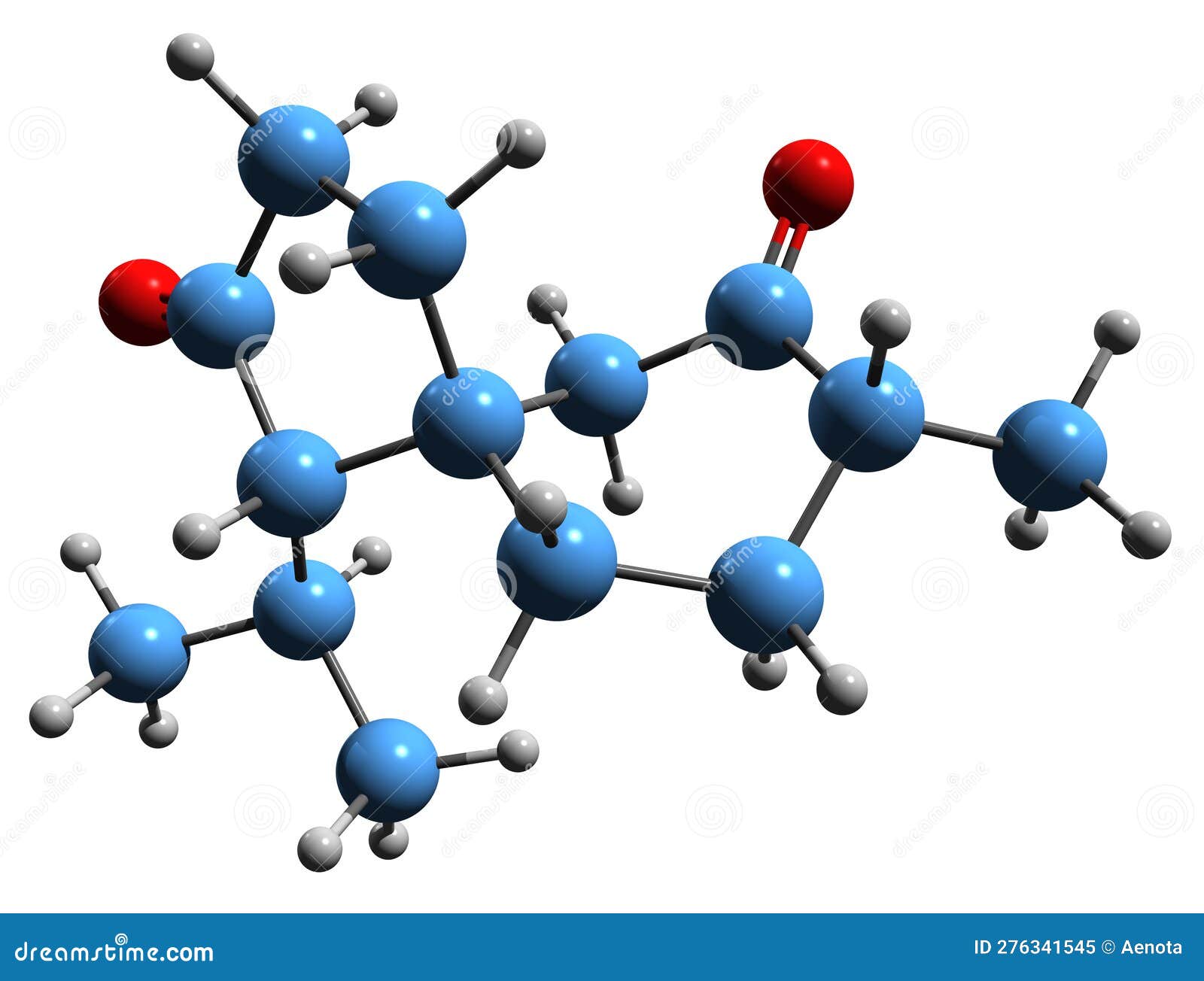 3D Image of Acarone Skeletal Formula Stock Illustration - Illustration ...