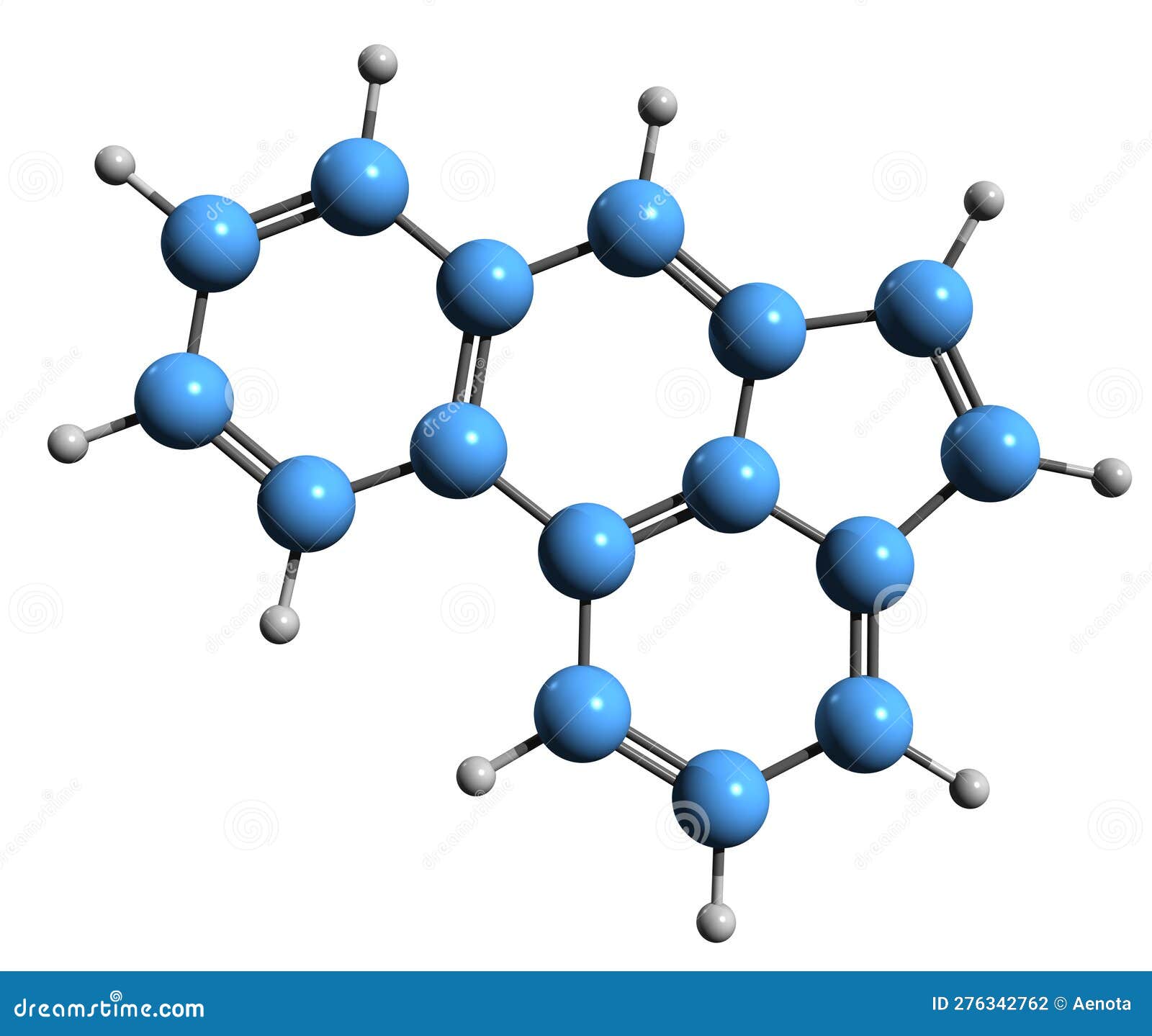 3D Image of Acephenanthrylene Skeletal Formula Stock Illustration ...