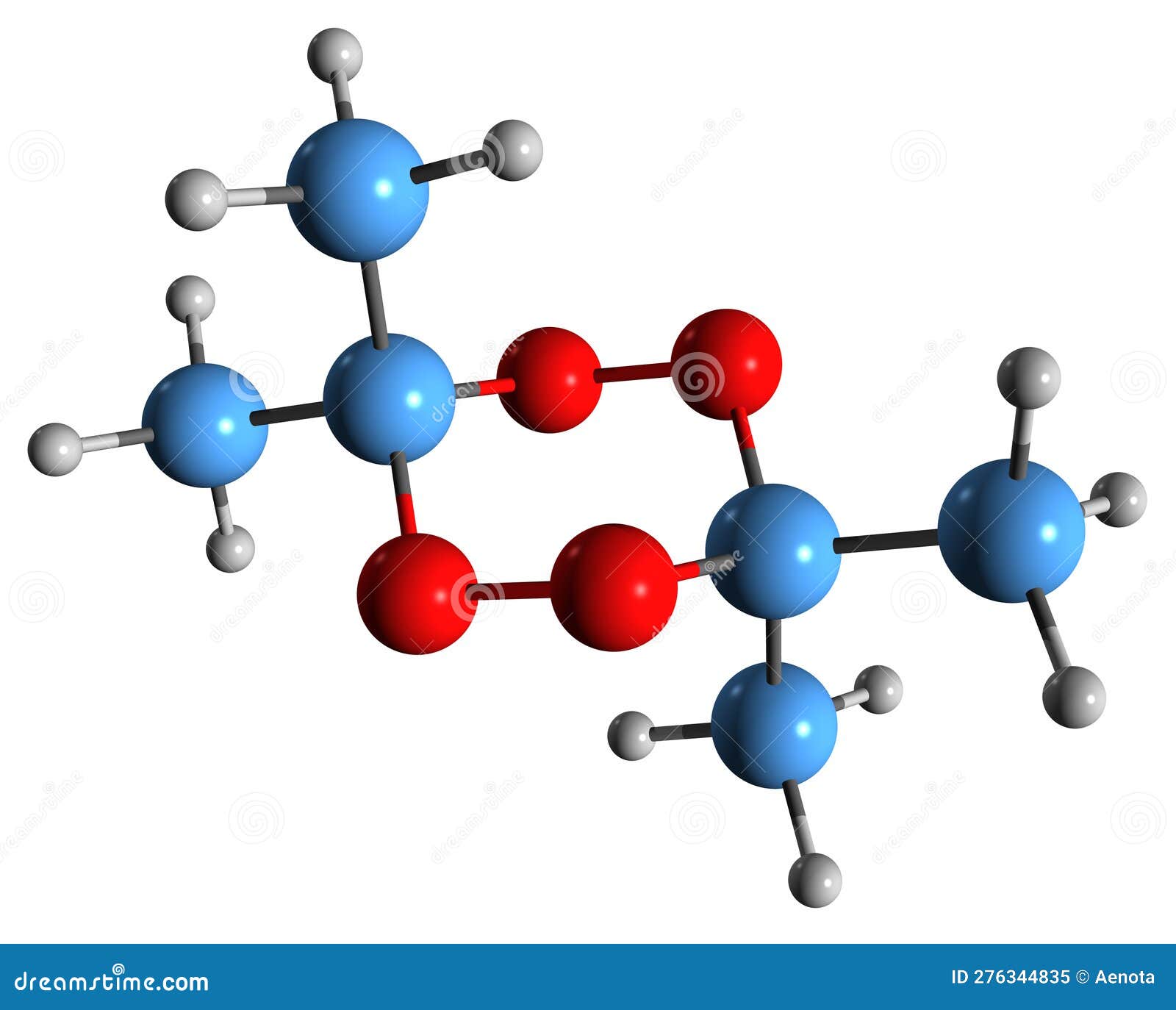3D Image Of Acetone Peroxide Skeletal Formula Royalty-Free Stock Photo ...