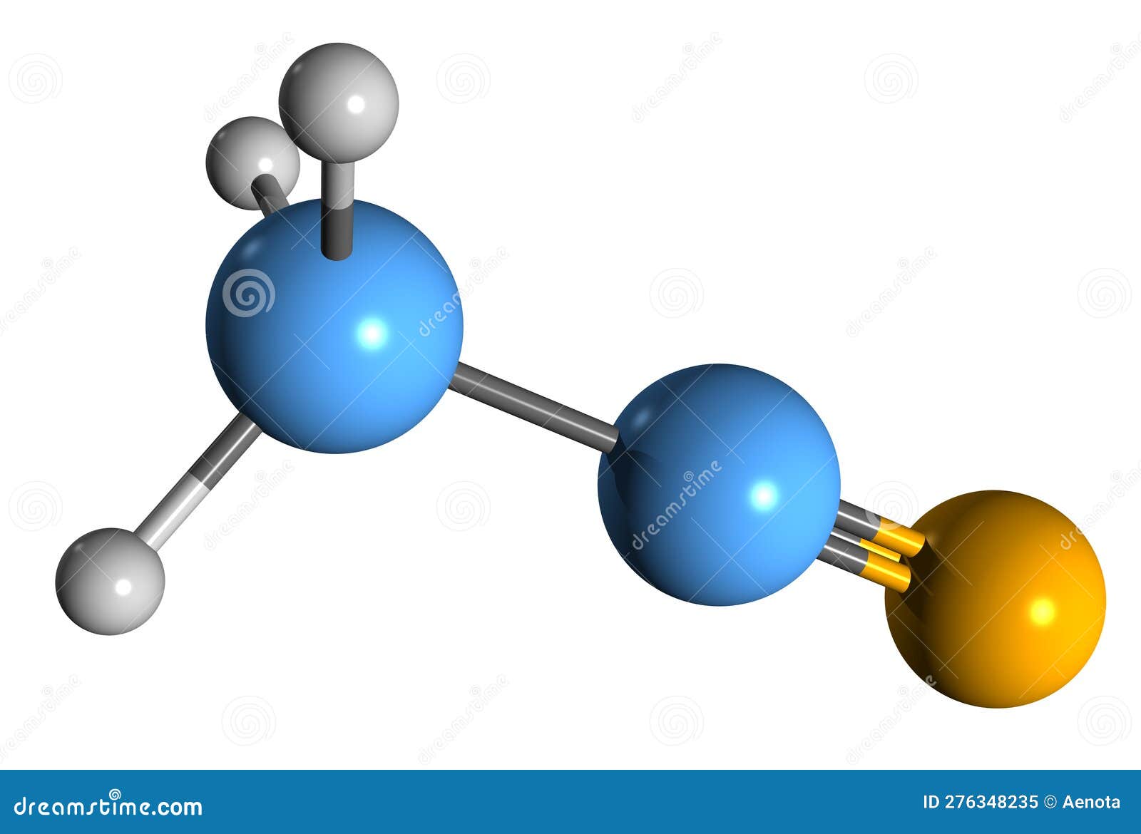 Acetonitrile Molecule, Molecular Structure, Organic Nitrile, Ball And ...