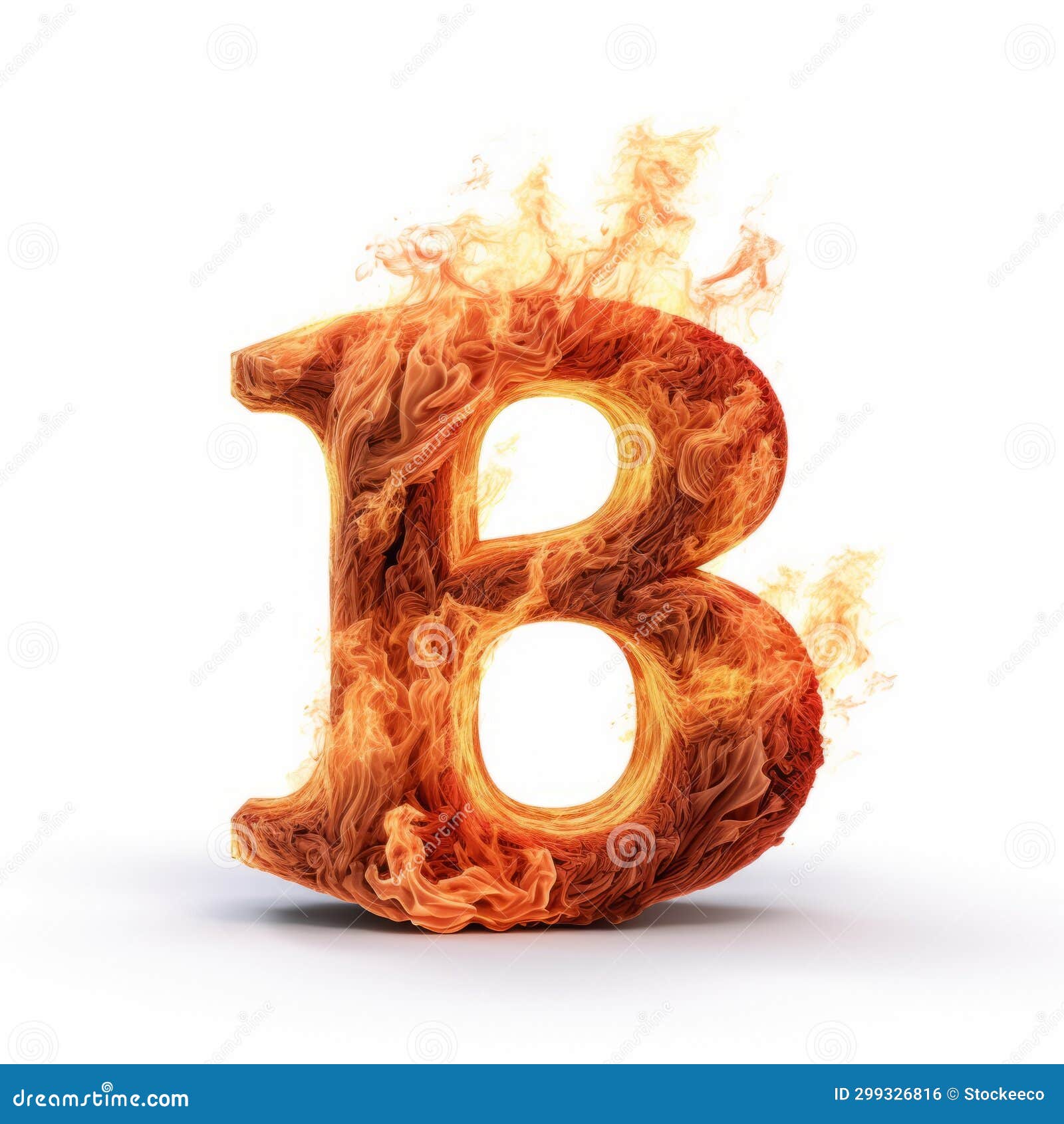 Explosive Pigmentation: Sculpted Wooden Letters On Fire Stock ...