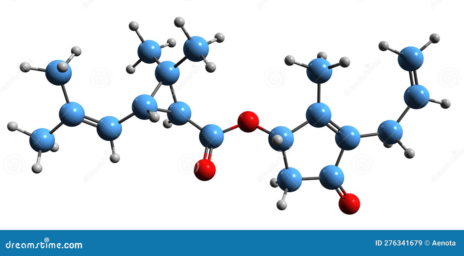 3D Image Of Allethrin Skeletal Formula Royalty-Free Stock Photo ...