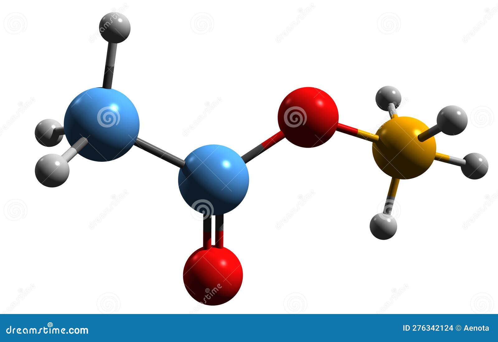 Ammonium Molecular Structure Isolated On White Stock Photo ...