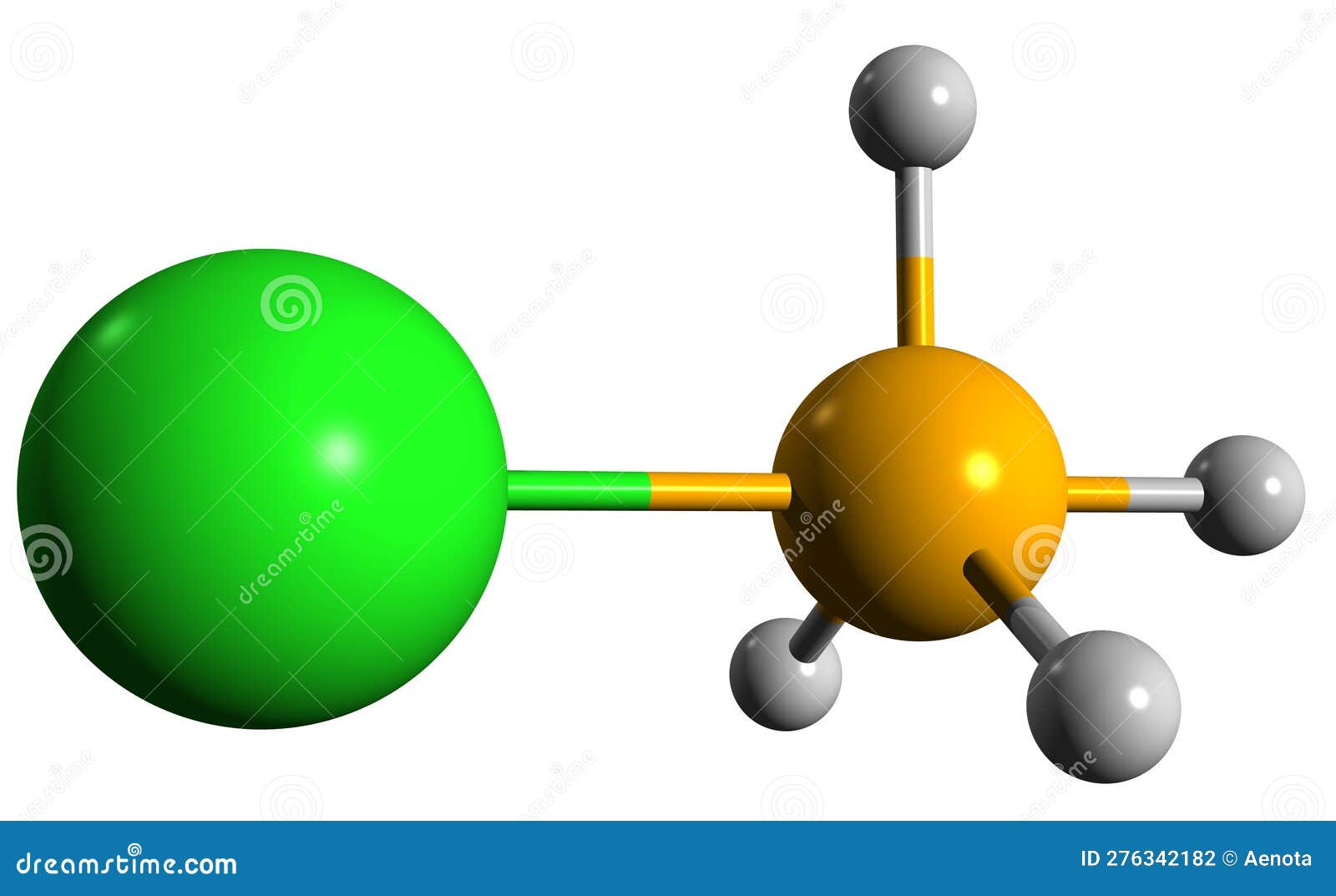 Ammonium Chloride Molecular Structure, 3d Model Molecule, Sal Ammoniac ...