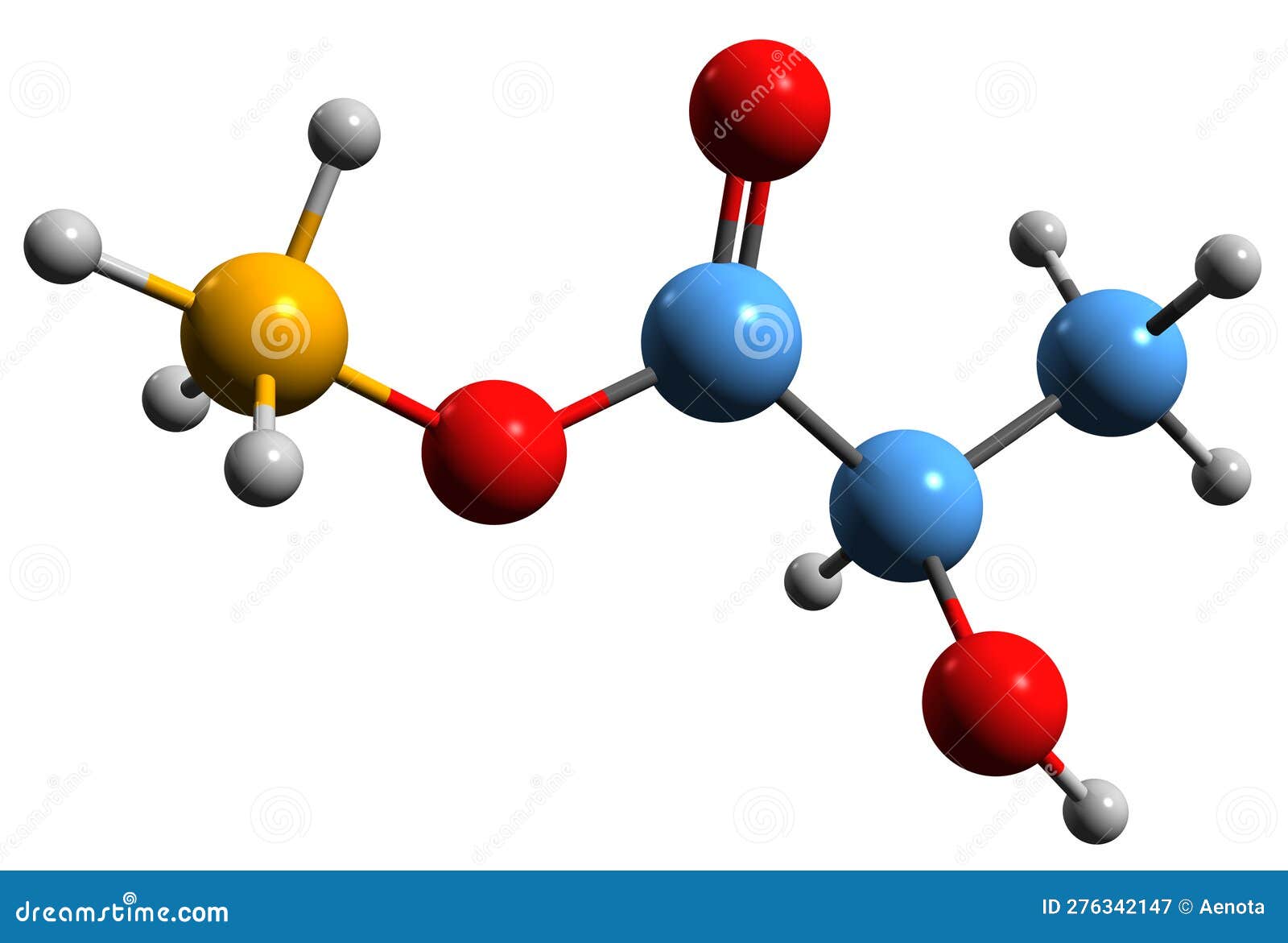Ammonium Molecular Structure Isolated On White Stock Photo ...