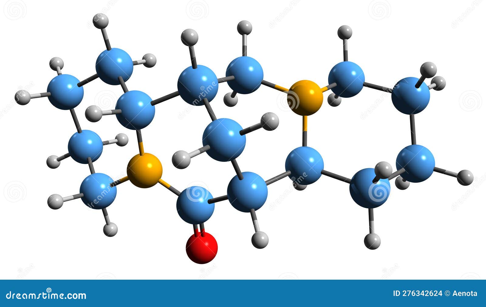 3D Image of Aphylline Skeletal Formula Stock Illustration ...