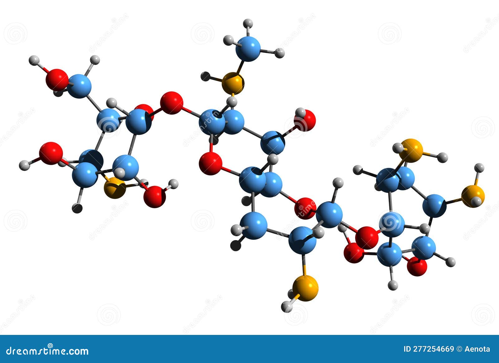 3D Image of Apramycin Skeletal Formula Stock Illustration ...