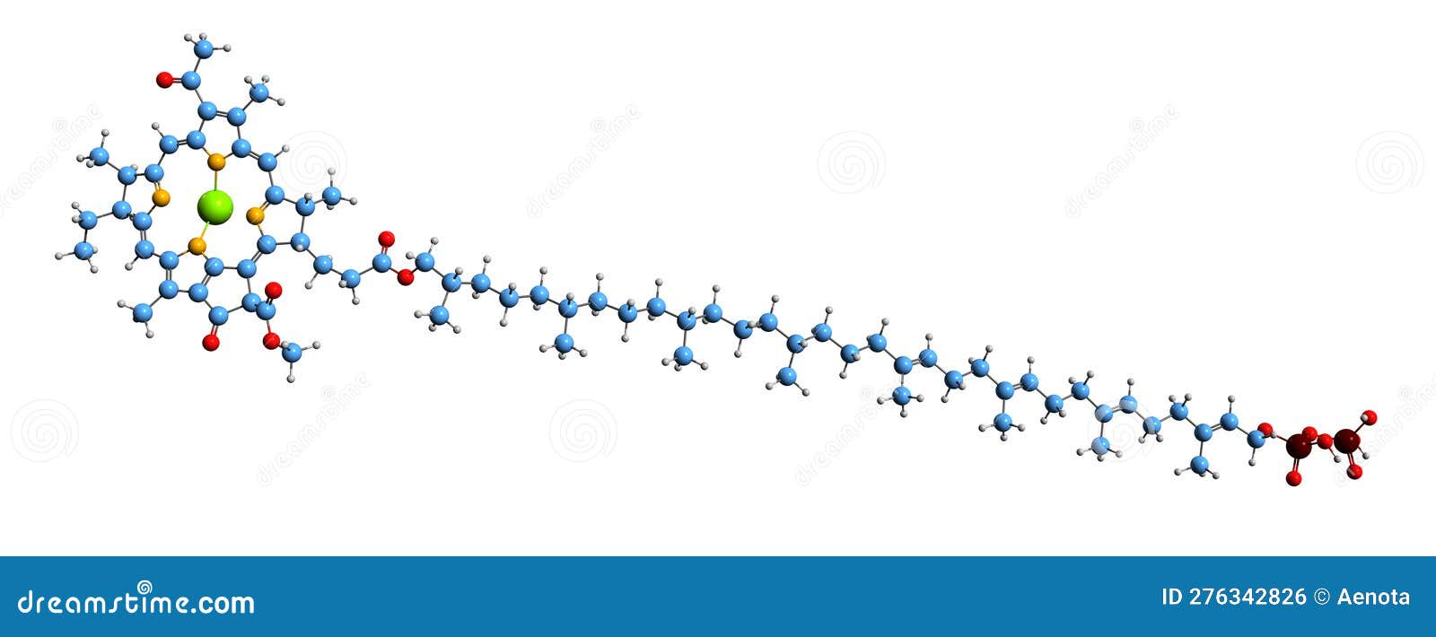 3D Image Of Bacteriochlorophyll A Skeletal Formula | CartoonDealer.com ...