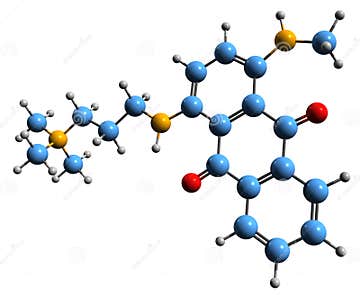 3D Image of Basic Blue 22 Skeletal Formula Stock Illustration ...