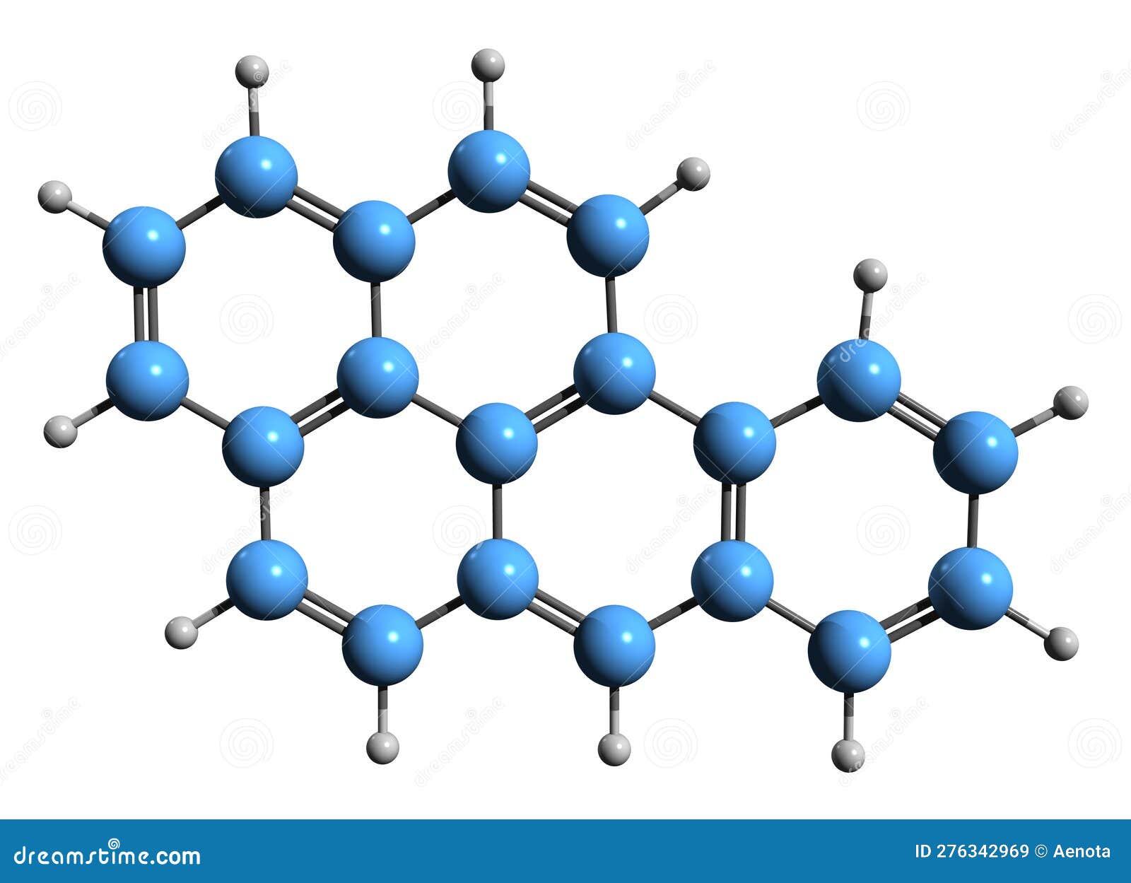 3D Image Of Benzopyrene Skeletal Formula Royalty-Free Stock Photo ...