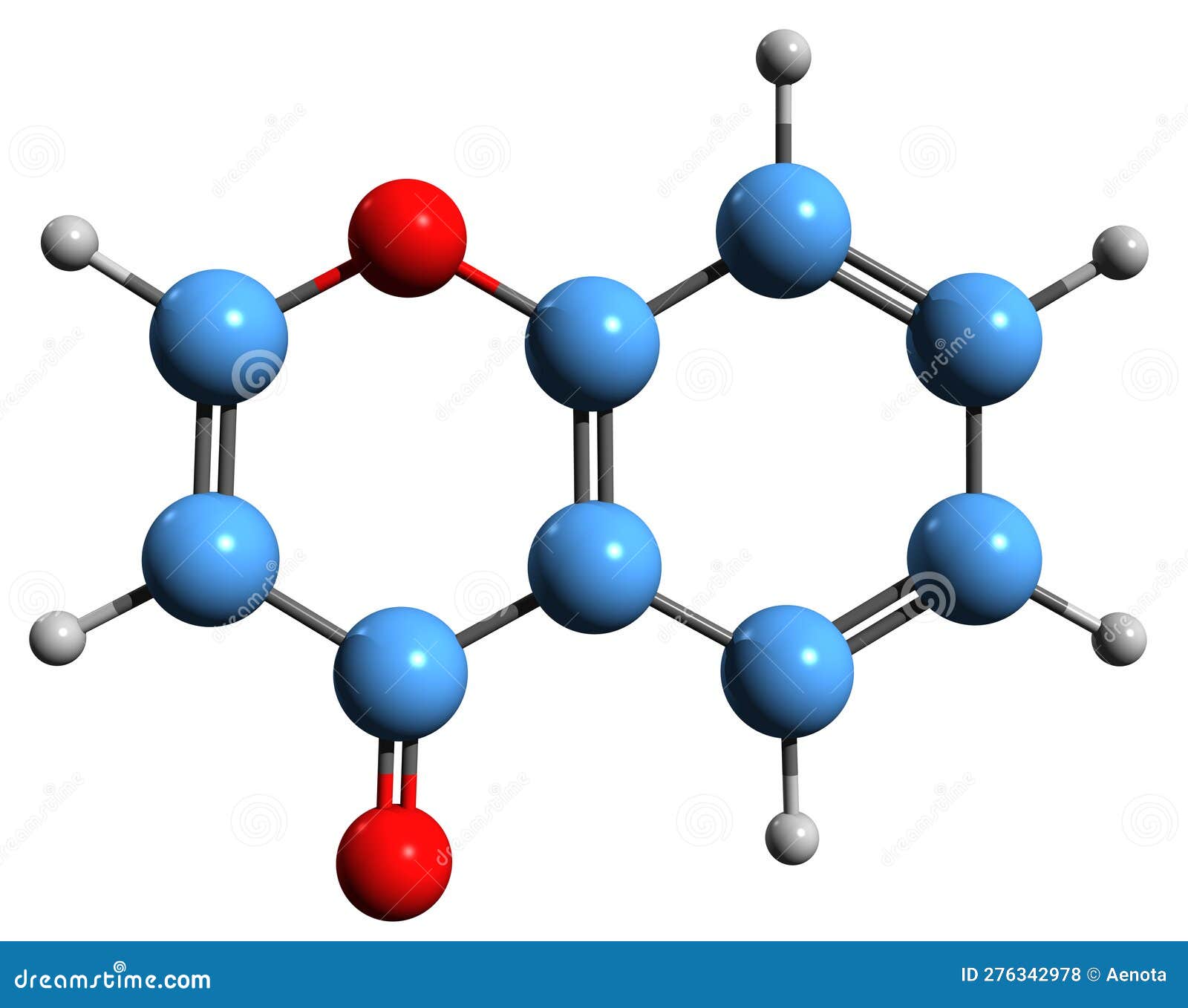 Xanthone Molecular Structure 3d, Flat Model, Insecticide, Structural ...